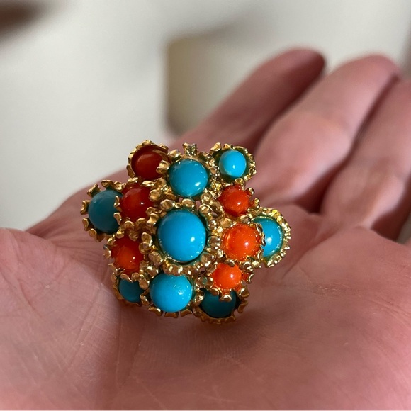 Estate | Jewelry | Vintage 5 60 Retro Mcm Maximalism Brutalist Heavy ...
